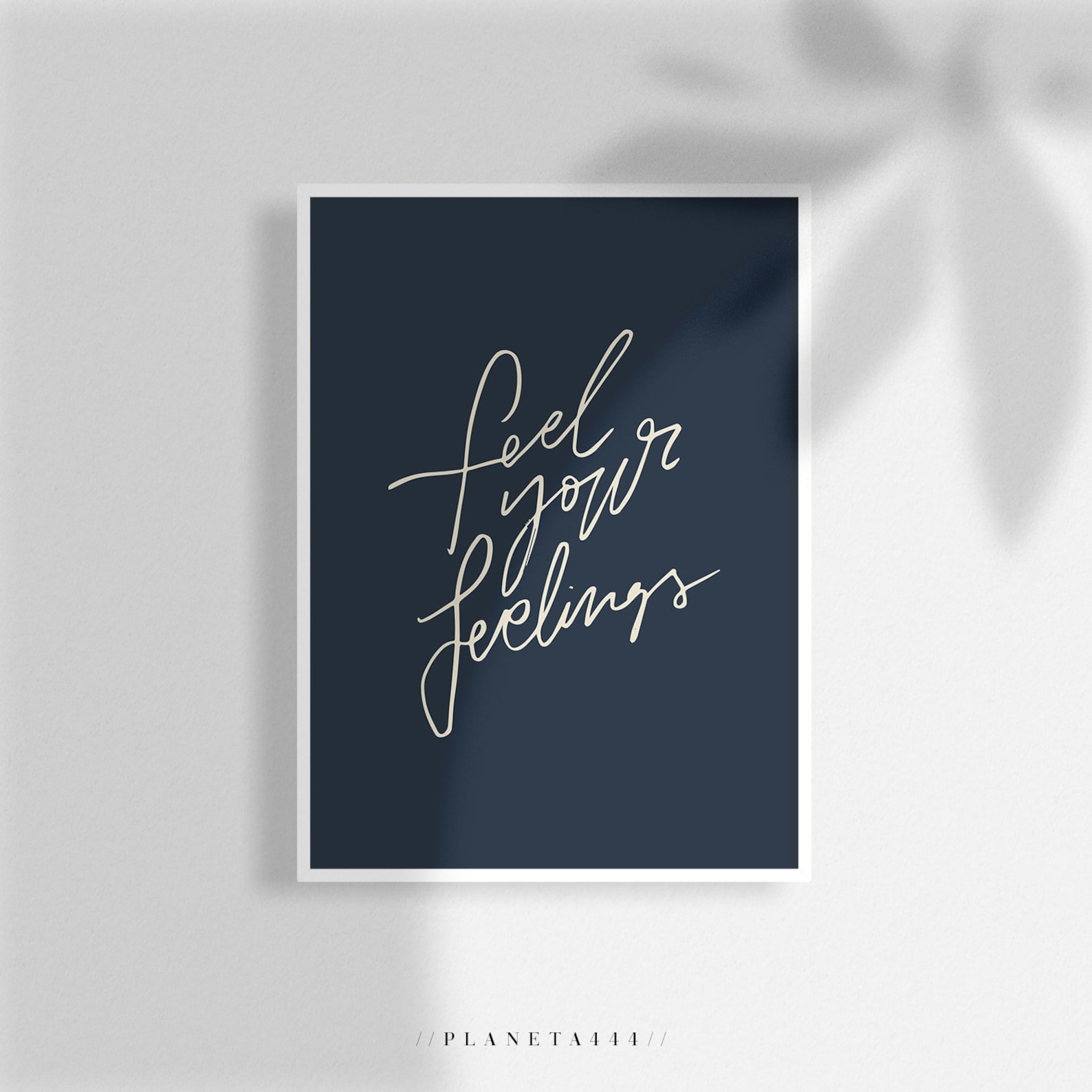 Feel Your Feelings Quote Print Modern Delicate Lettering Art | Etsy