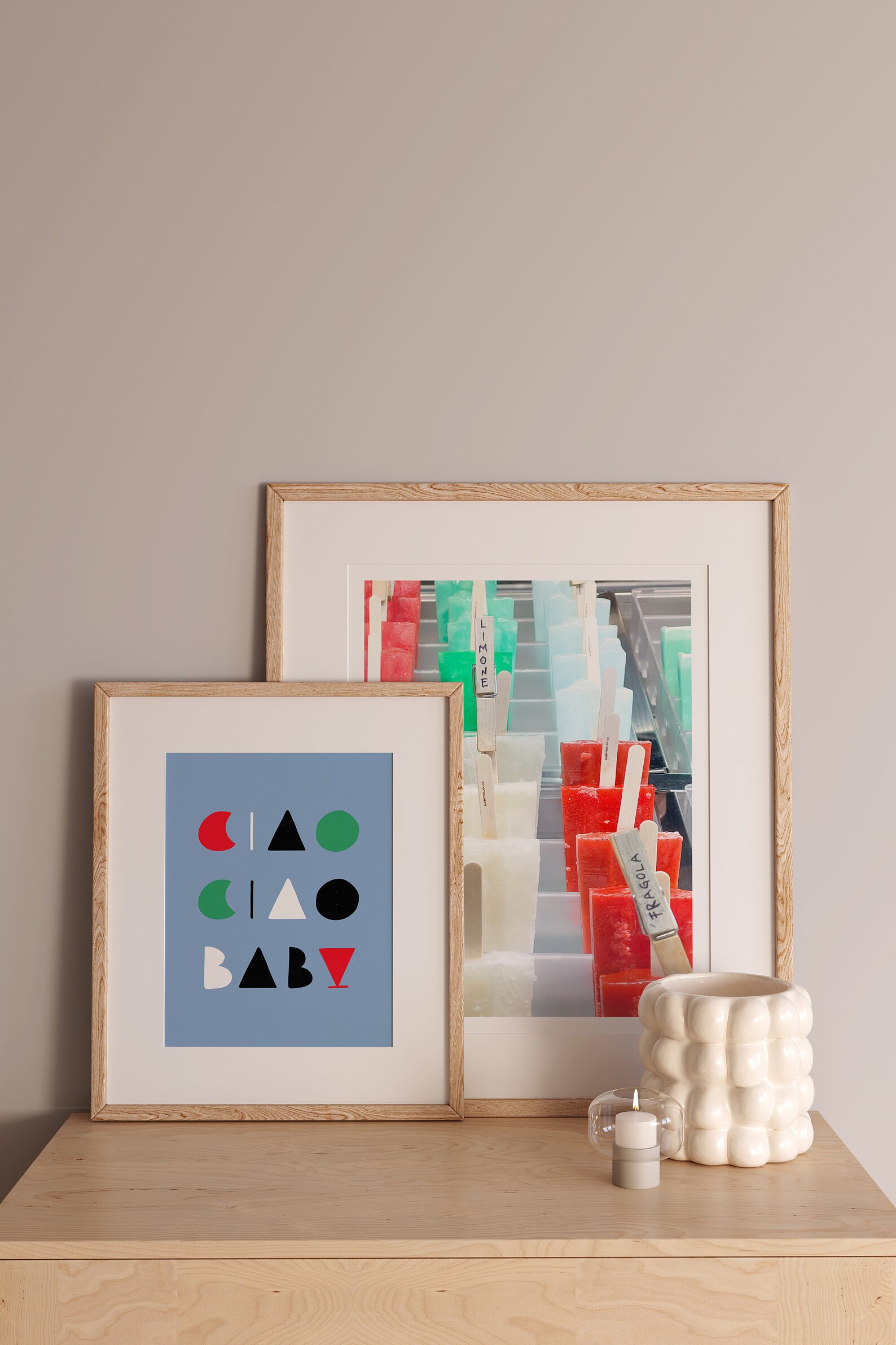 Italian Colorful Popsicles Art Photo Print Italy Travel Gelato Wall Art ...