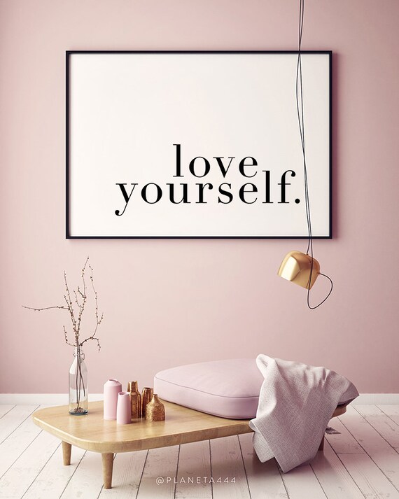 Digital Wall Art You are Beautiful Printable Quote Love Yourself ...