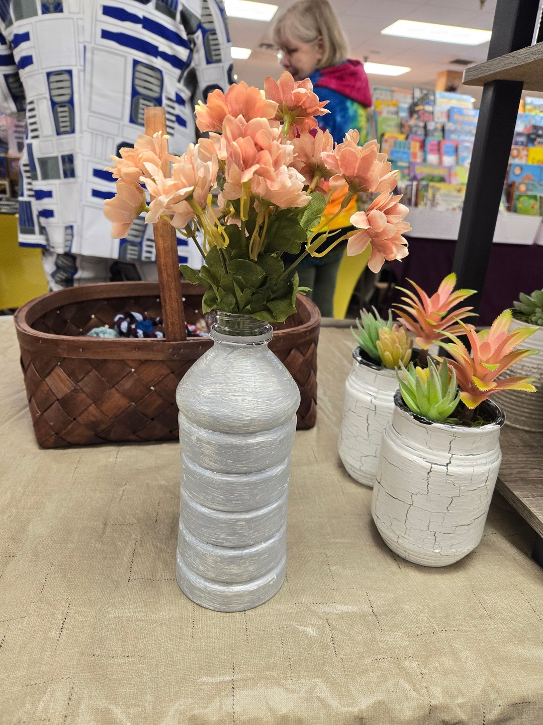 Upcycled Flower Decor - Etsy