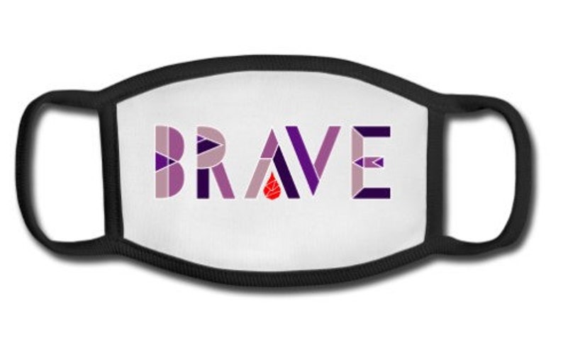 BRAVE Face Mask Kid or Adult 2 Color Options - Etsy