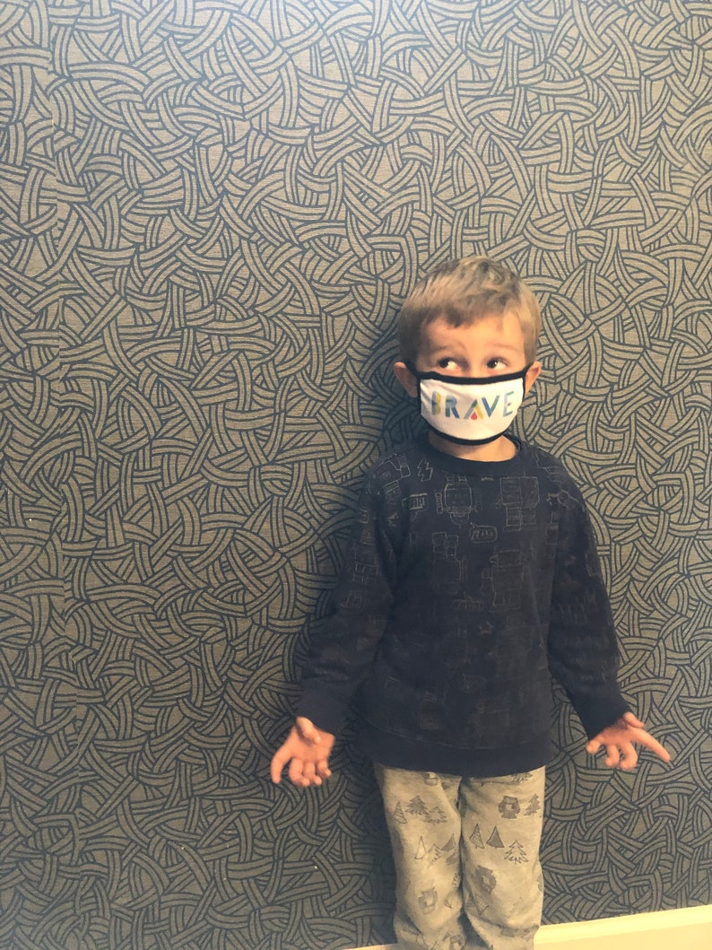 BRAVE Face Mask Kid or Adult 2 Color Options - Etsy