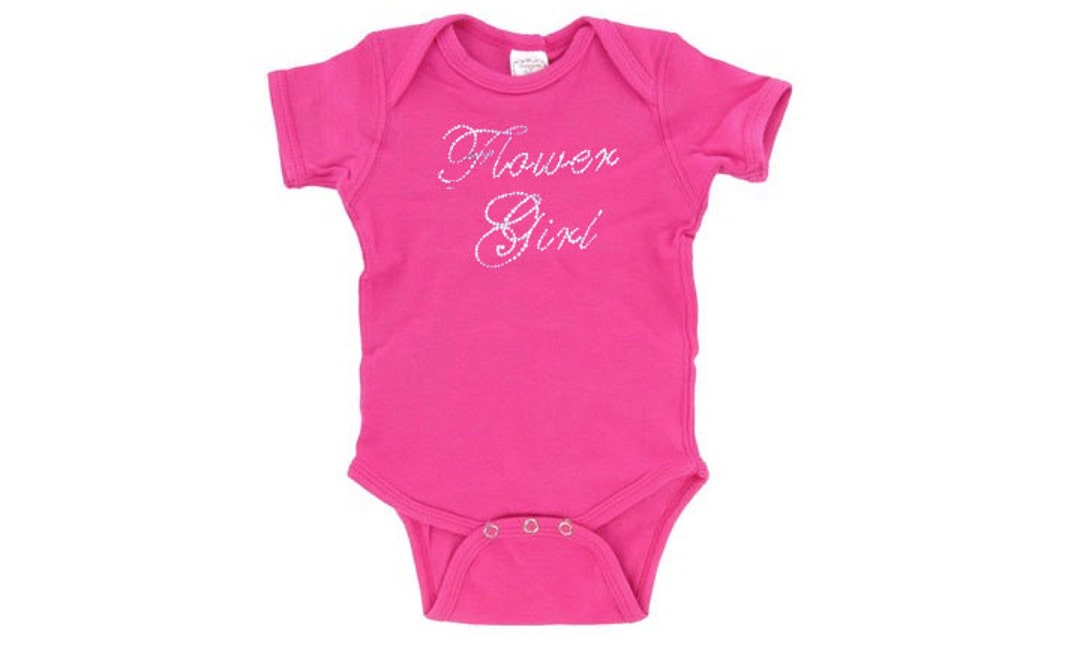 Infant Flower Girl Onesie . Flower Girl Onesie . Custom Flower Girl ...