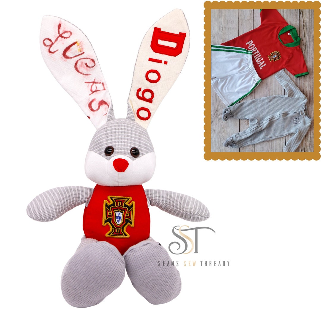 Keepsake Bunny Rabbit Memory Bear / Personalized Stuffed Animal ...