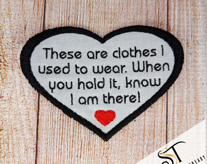 Sew on Memory Patch for Memory Pillow or Memory Quilt. - Etsy