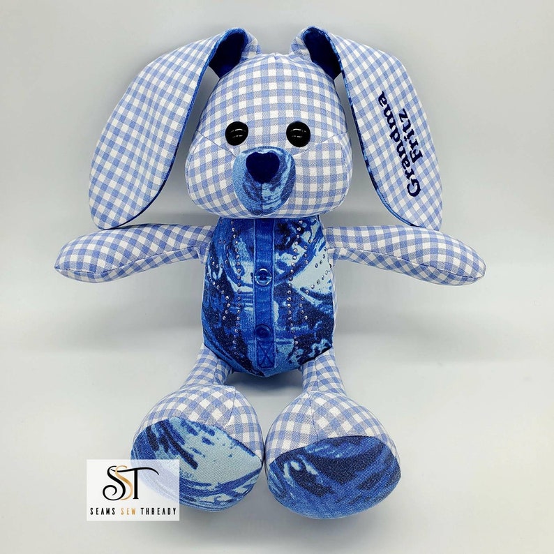 Keepsake Bunny Rabbit - Memory Bear / Personalized Stuffed Animal ...