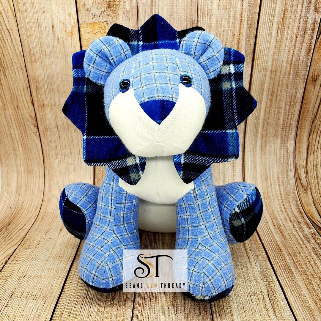 Keepsake Lion - Memory Bear / Personalized Stuffed Animal- Handmade ...