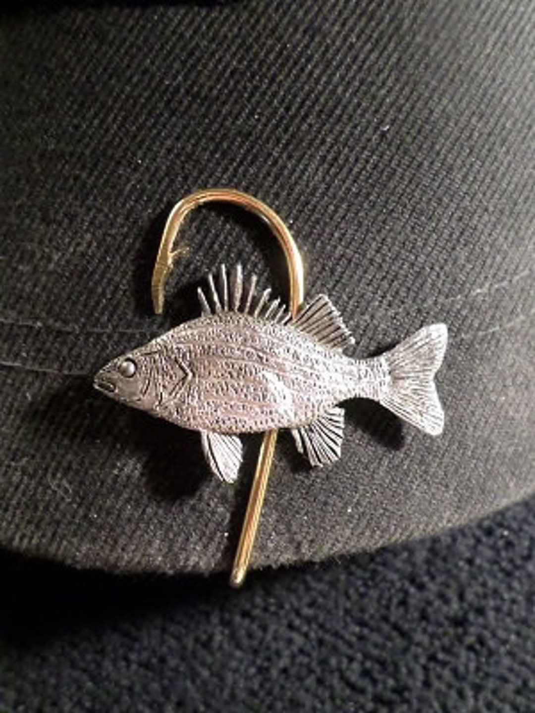 New ..white Bass Fish Hat Hook - Etsy