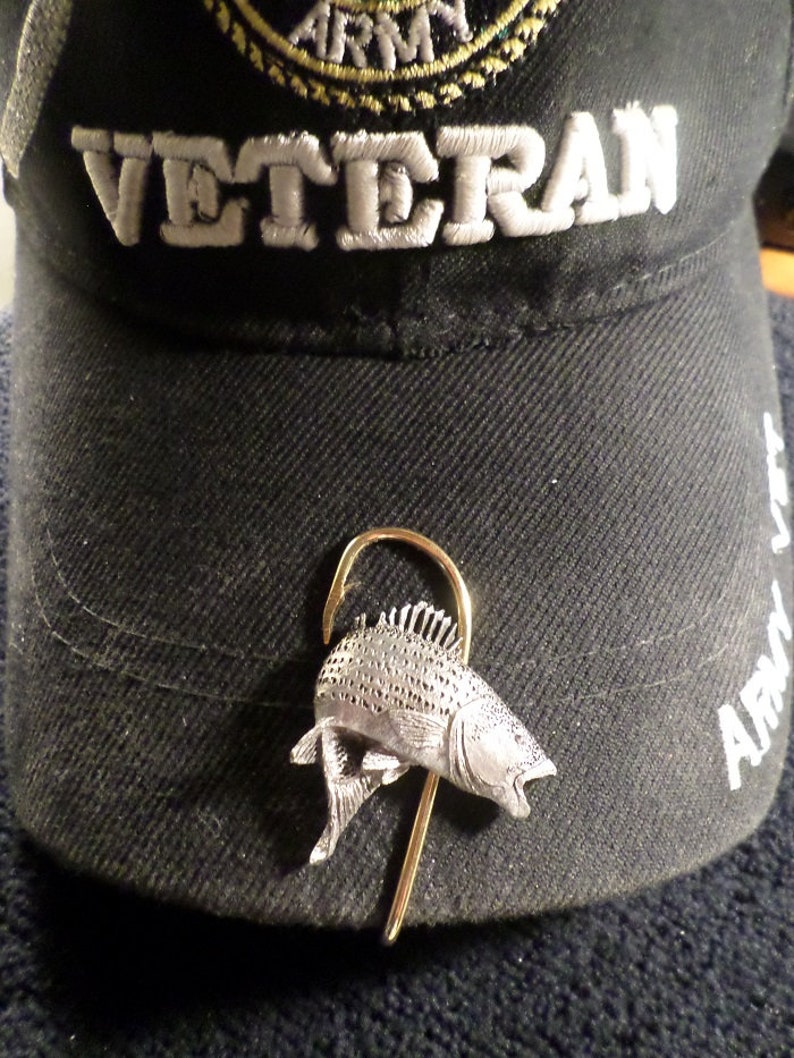 New..striped Bass Fish Hat Hook | Etsy