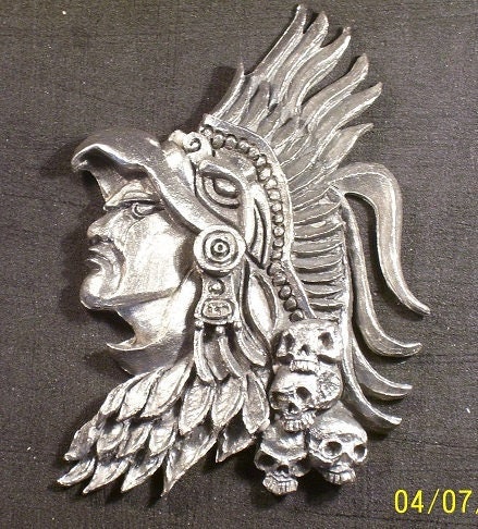 Aztec Eagle Warrior Head
