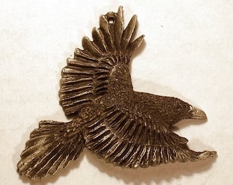 Raven.......new Design Hand Carved in Fine Blacken Pewter..... - Etsy
