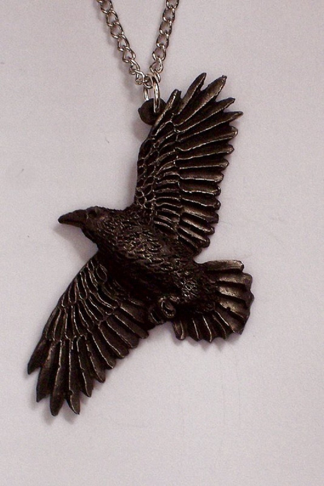Raven on the Wind New Design Hand Carved - Etsy