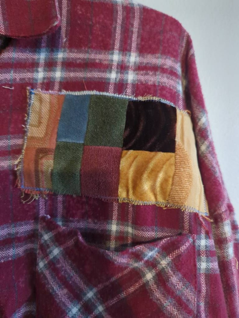 Bleach Distressed Flannel Shirt Women's Size XL - Etsy