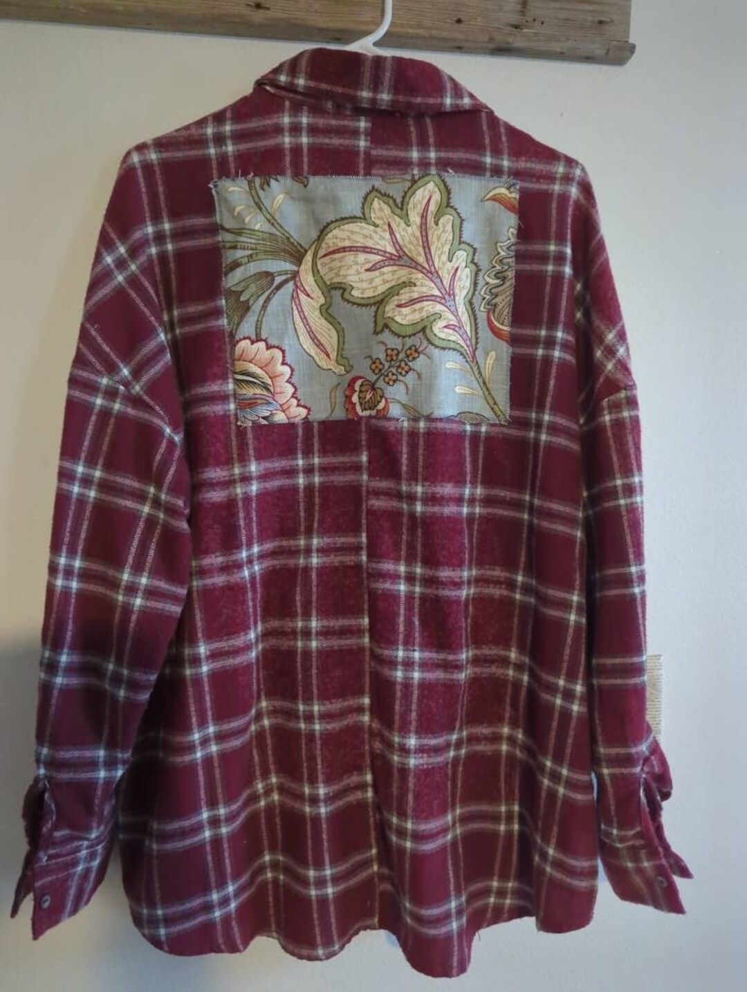Bleach Distressed Flannel Shirt Women's Size XL - Etsy