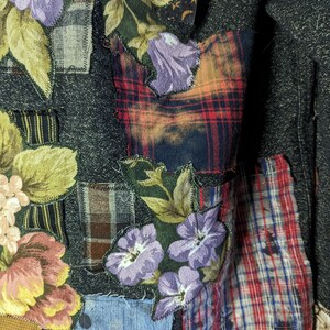 Heavy Flannel Shirt Men's Size Large Flannel and Floral Patches ...