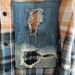 Bleach Distressed Flannel Shirt Men's Size XLT Floral - Etsy