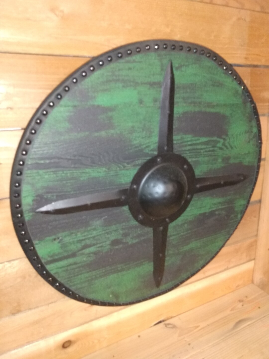 28" Cedar Viking Shield, Heavy Duty Leather Rim - Etsy