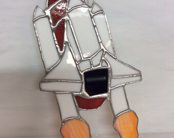 Space Shuttle Night Launch Stained Glass Pattern | Etsy