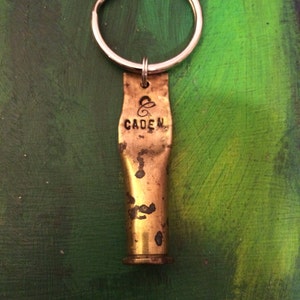 Bullet Casing Keychain Personalized Bullet Shells - Etsy