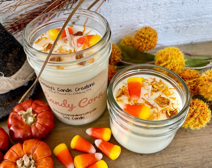 Candy Corn Scented Candle Halloween Party or Home Decoration - Etsy