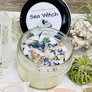 Sea Witch Crystal Candle - Soy Candle - Ocean Candle - Summer Scent ...