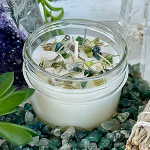 Magical Woods Crystal Candle - Energy Candles - Soy Candle - Healing ...