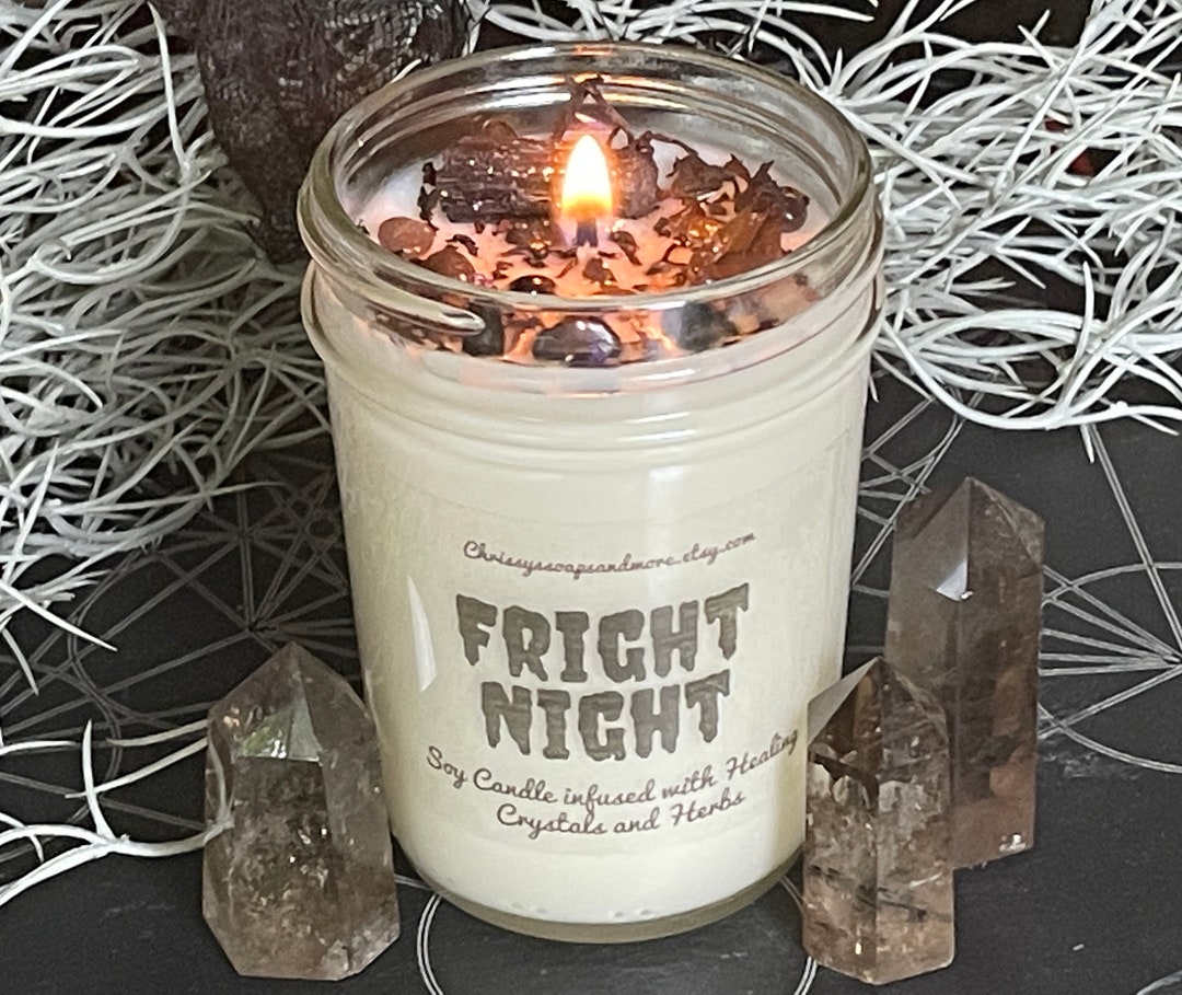 Fright Night Crystal Candle Protection Candle Spell Candle Spooky ...
