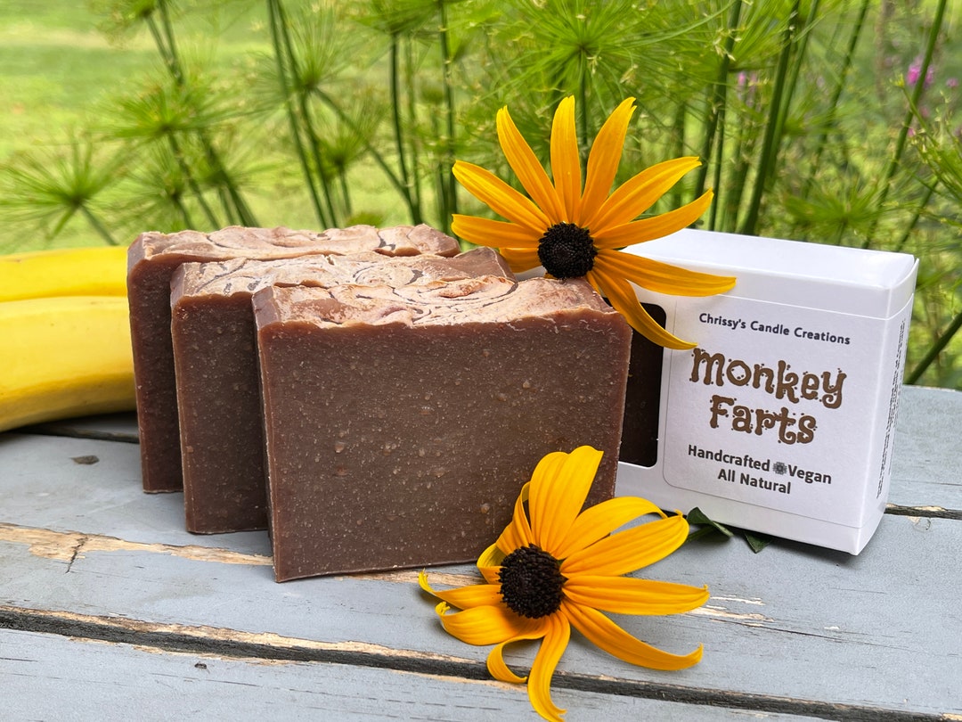 Monkey Farts Bar Soap - Organic Shea Butter Soap - Cold Process Soap ...