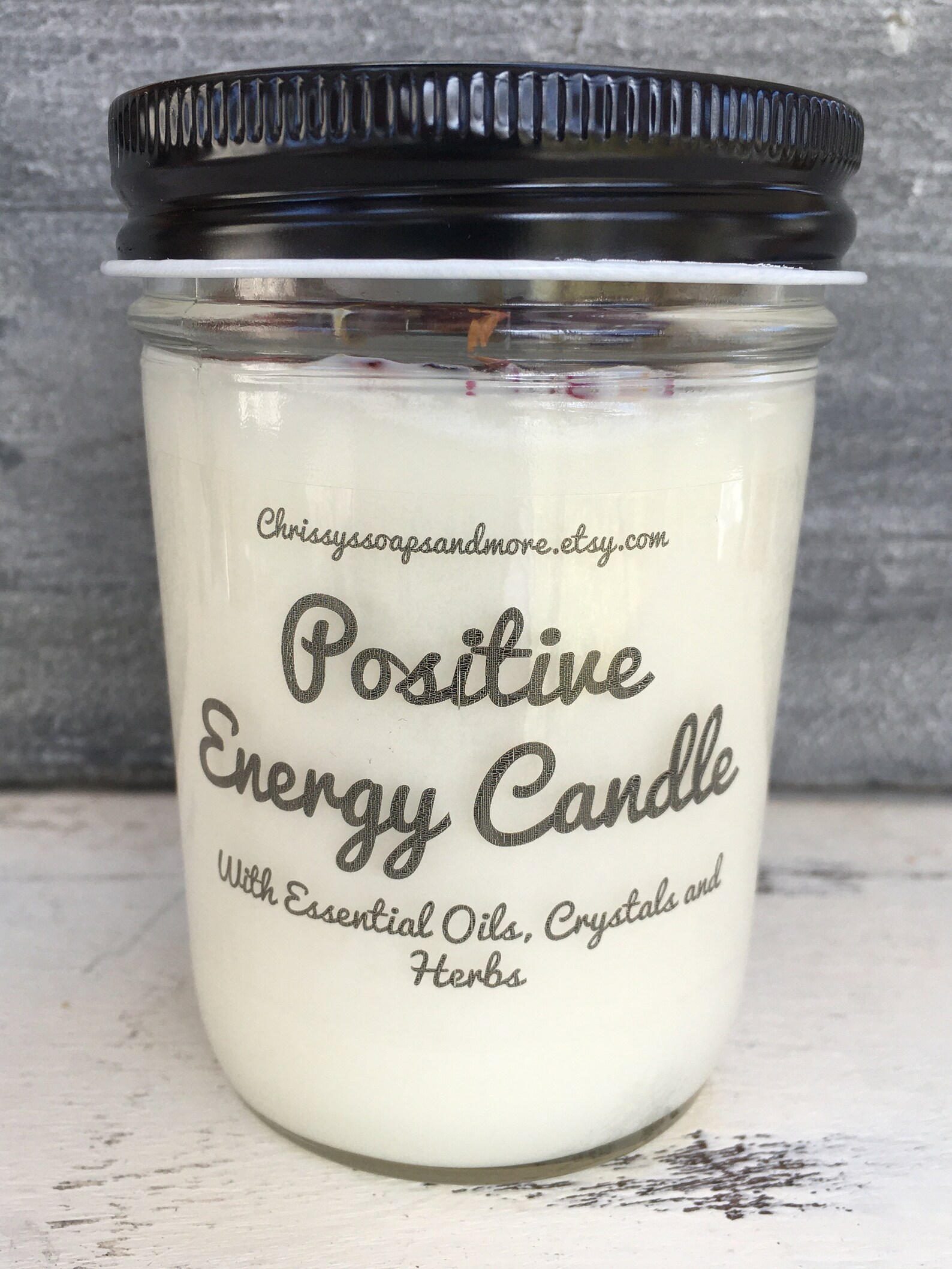 Positive Energy Candle 8oz Crystal Candle Aromatherapy - Etsy