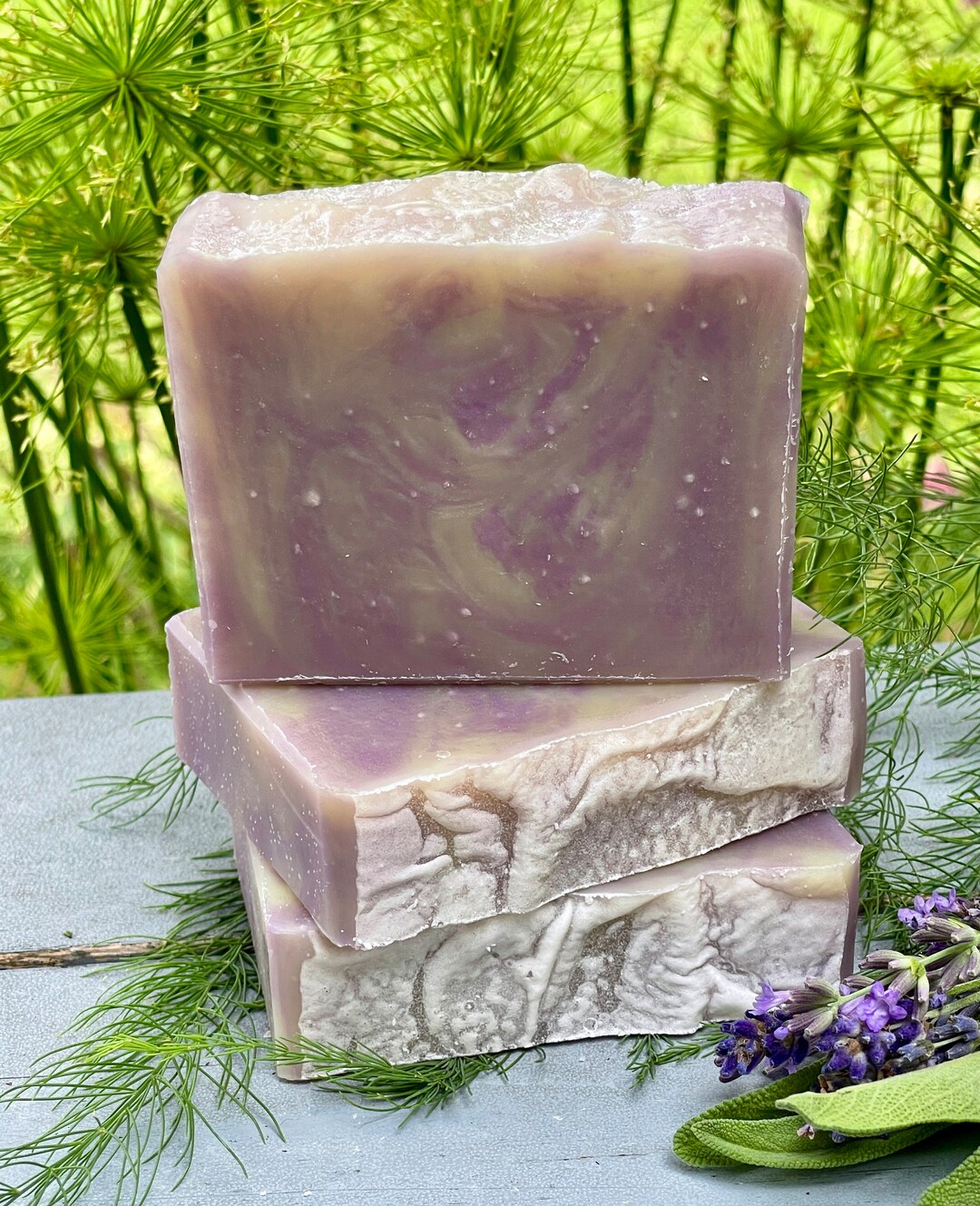 Lavender Bar Soap: Organic Shea Butter, Handcrafted Herbal Soap - Etsy
