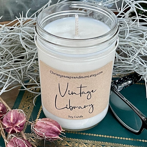Library Candle - Etsy