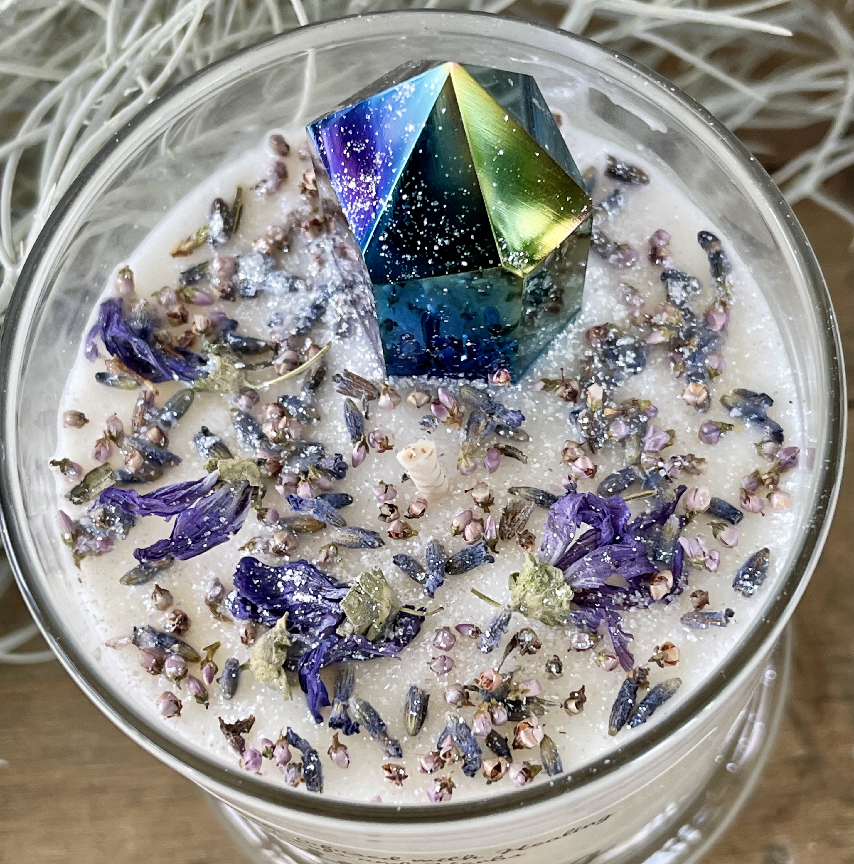 Aura Cleansing Crystal Candle Energy Cleansing Meditation | Etsy