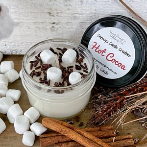 Hot Cocoa Soy Candle: Handmade Holiday Scent, Farmhouse Decor - Etsy