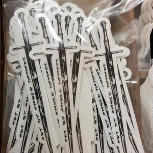 Longsword Vinyl Sticker by Amber Damare Waterproof Vinyl - Etsy