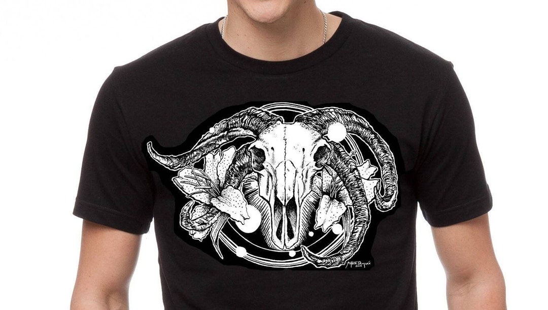 Four Horned Goat Shirt, Oddities Shirt, Cryptid Hoodie, Metal Shirt ...