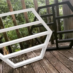 Hexagon S Oddity Floating Shelf - Geometric Shelving - Crystal Shelf - Etsy