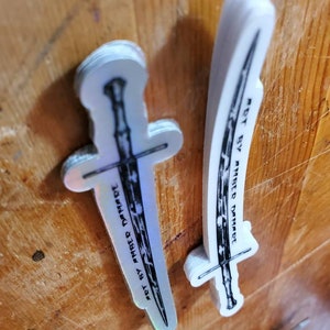 Longsword Vinyl Sticker by Amber Damare Waterproof Vinyl - Etsy