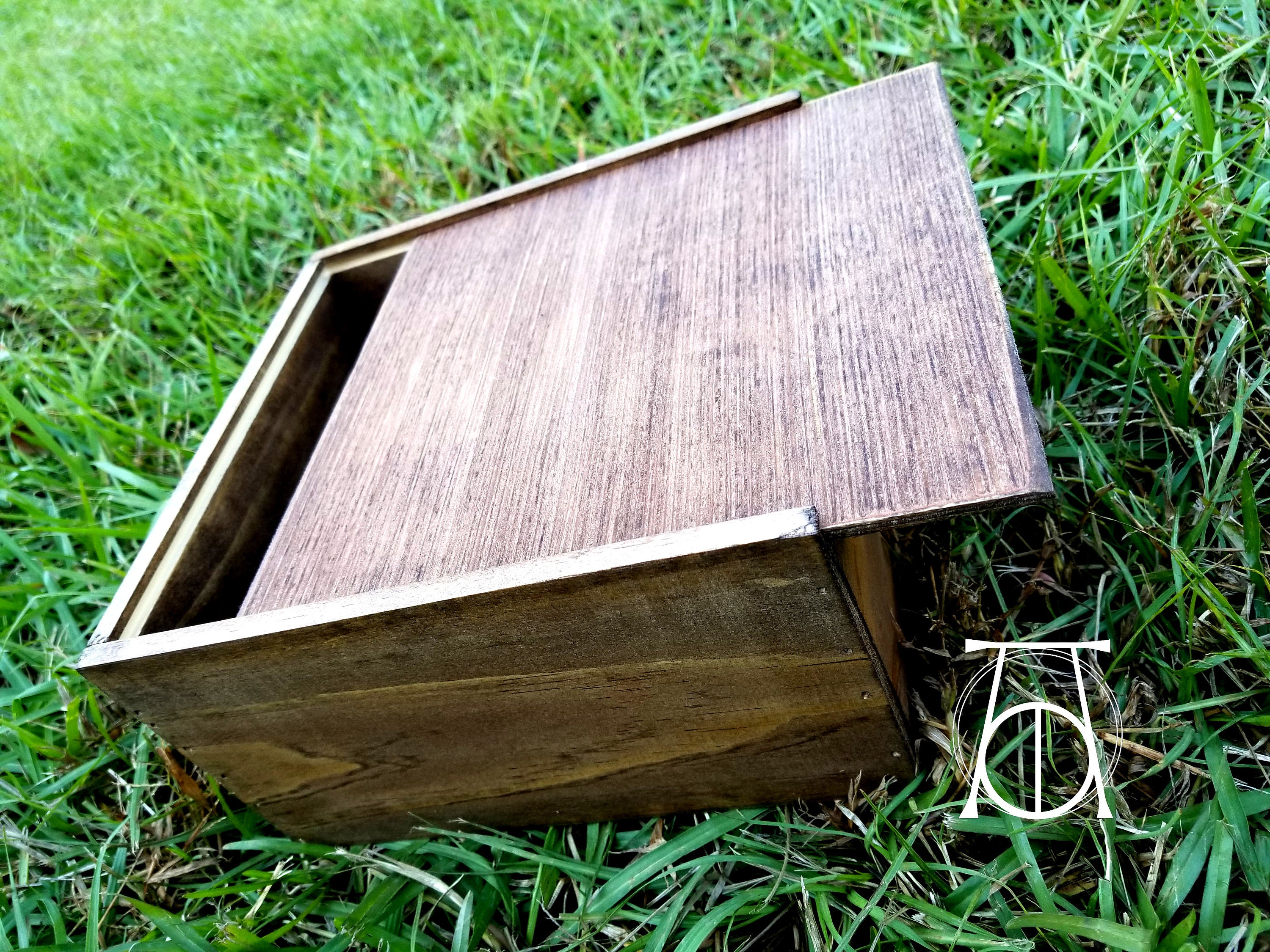 Square Wooden Gift Box / Wood Box With Lid | Etsy