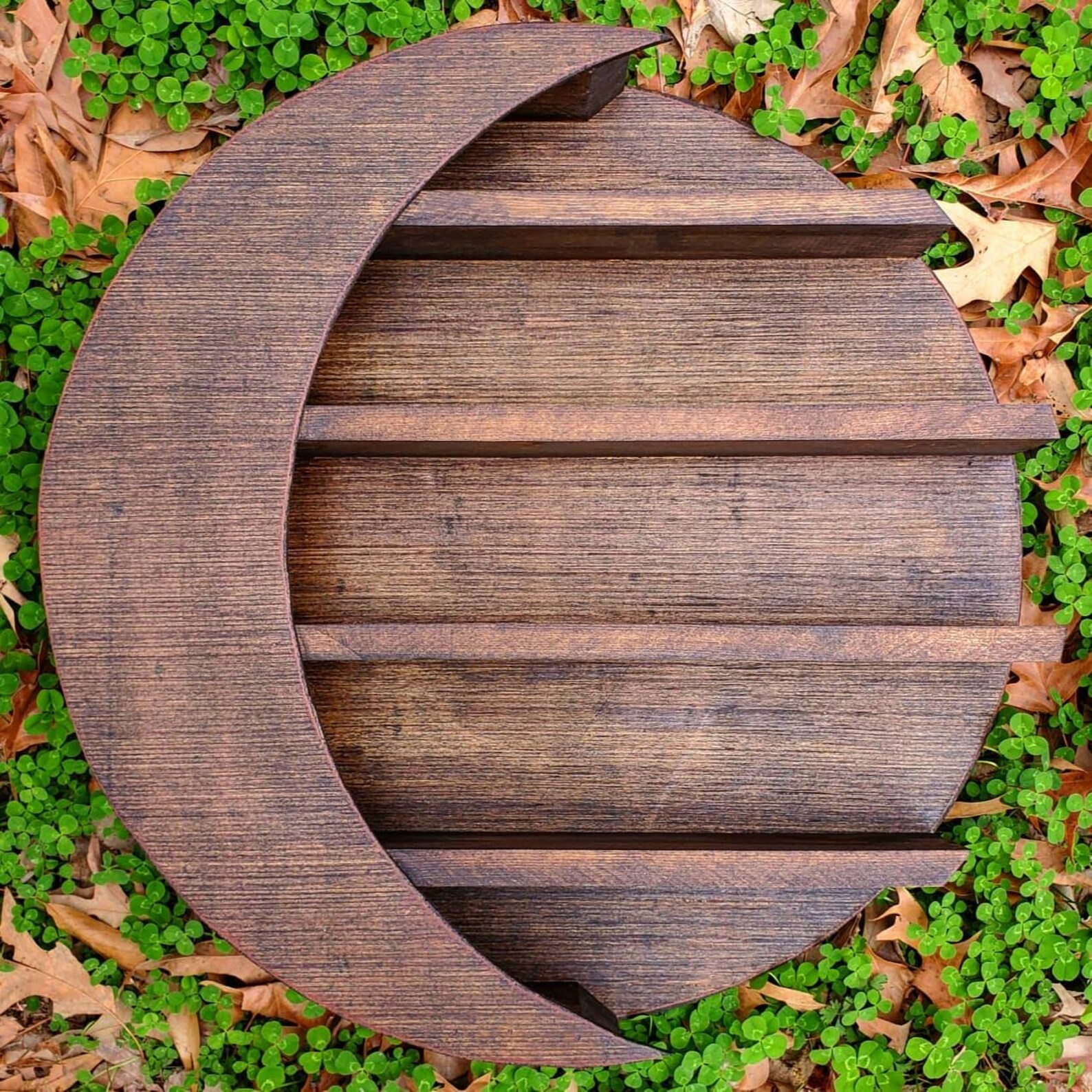 Large Wooden Moon Shelf 22 Inch Crystal Display Moon - Etsy