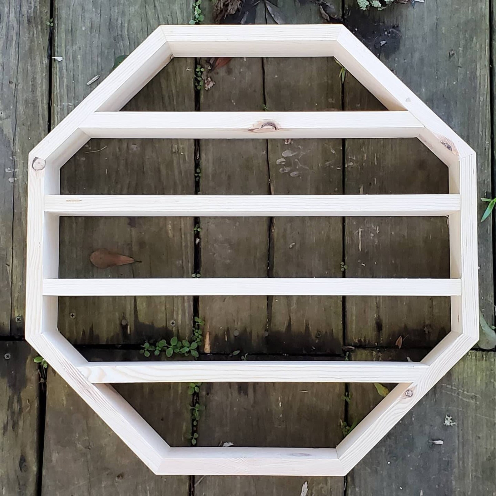 Octagon Wooden Essential Oil Shelf Crystal Shelf Oddities - Etsy