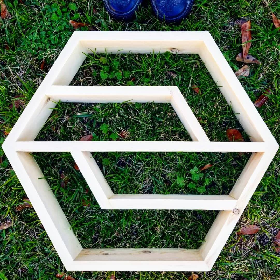 Hexagon S Oddity Floating Shelf Geometric Shelving Crystal | Etsy