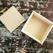 Small Square Wooden Gift Box / Wood Box With Sliding Lid - Etsy