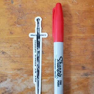 Longsword Vinyl Sticker by Amber Damare Waterproof Vinyl - Etsy