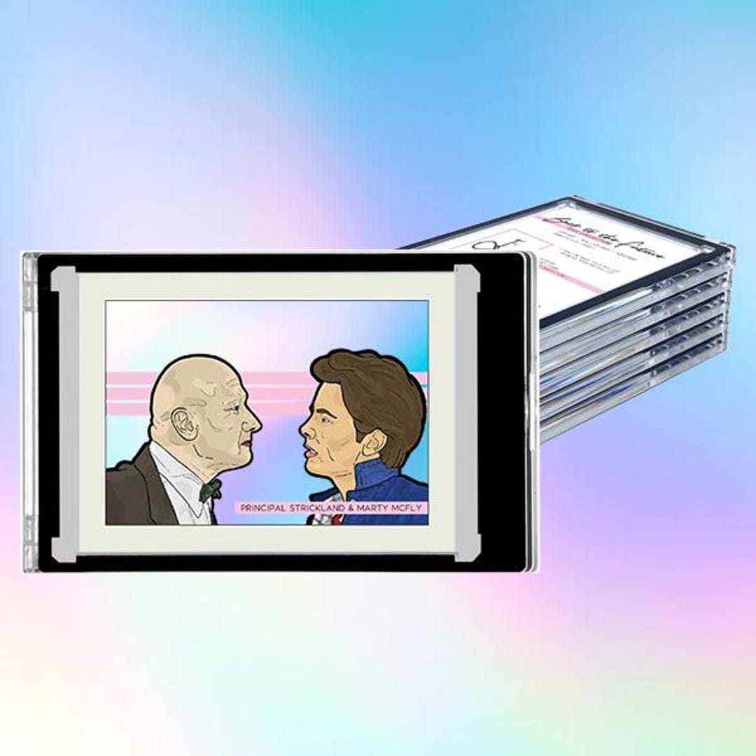 Back to the Future - Card 3 - Principal Strickland & Marty Mcfly - Etsy