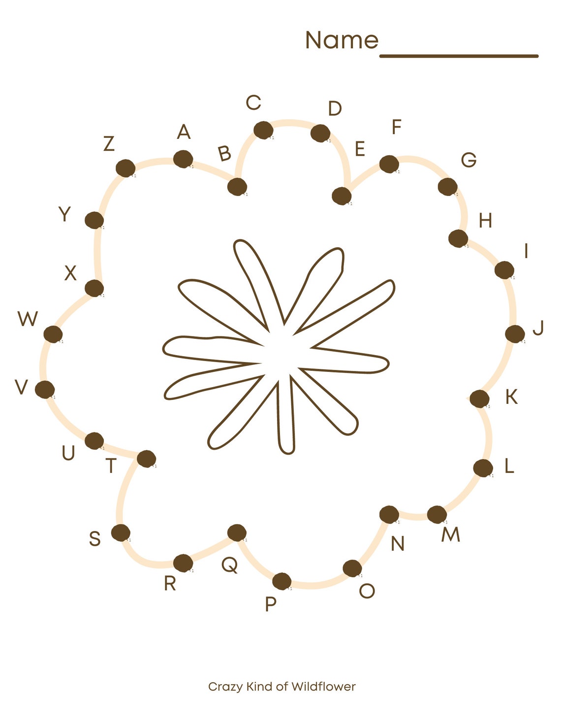 ABC Connect the Dots - Etsy