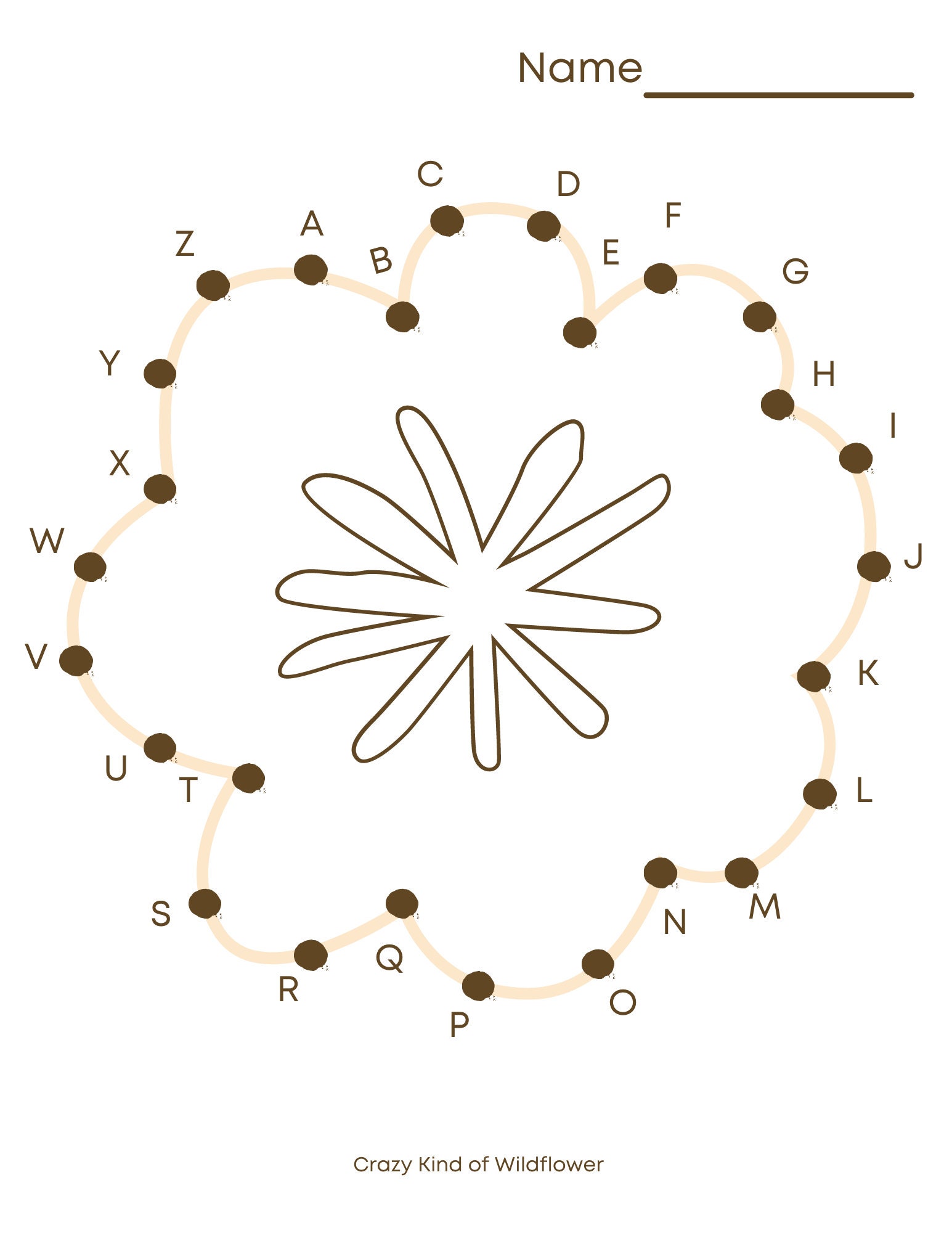 ABC Connect the Dots - Etsy