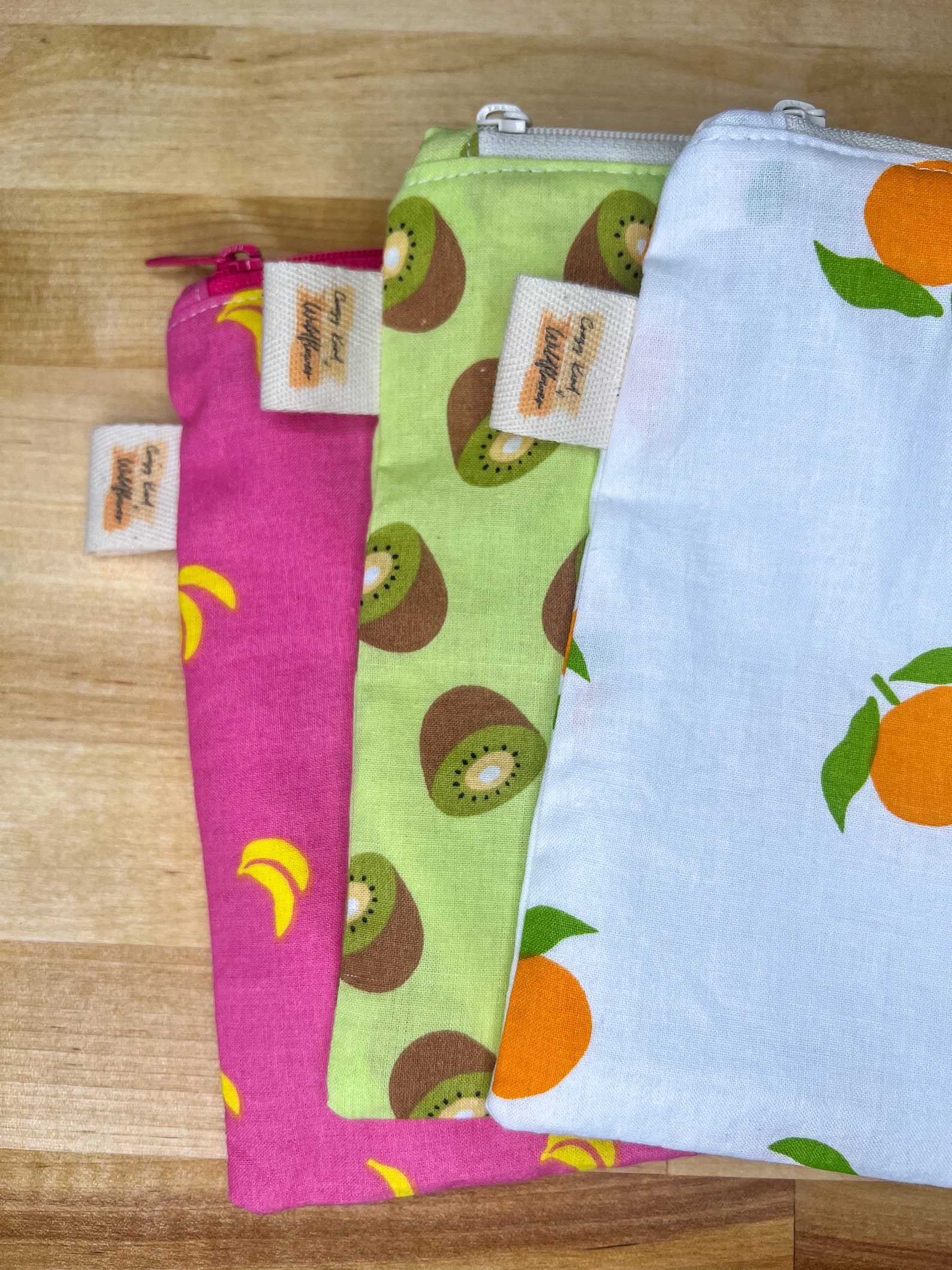 Reusable Snack Bags, Reusable Sandwich Bag, Kids Snack Bags, Kiwi Snack ...