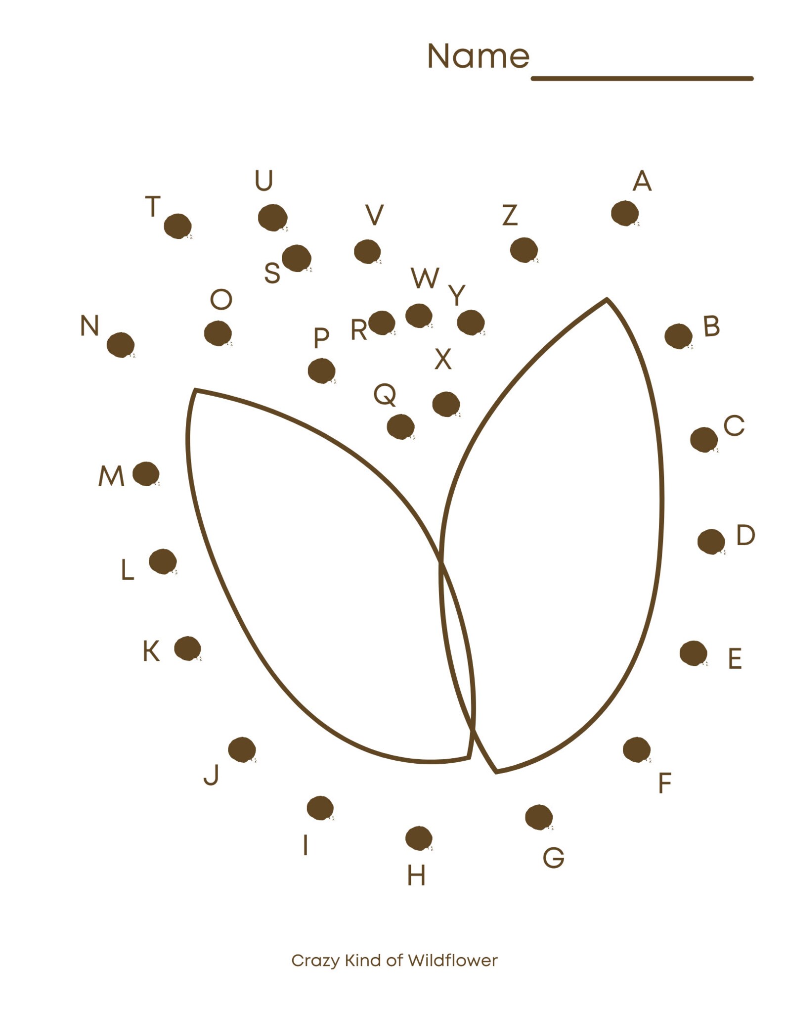 ABC Connect the Dots - Etsy