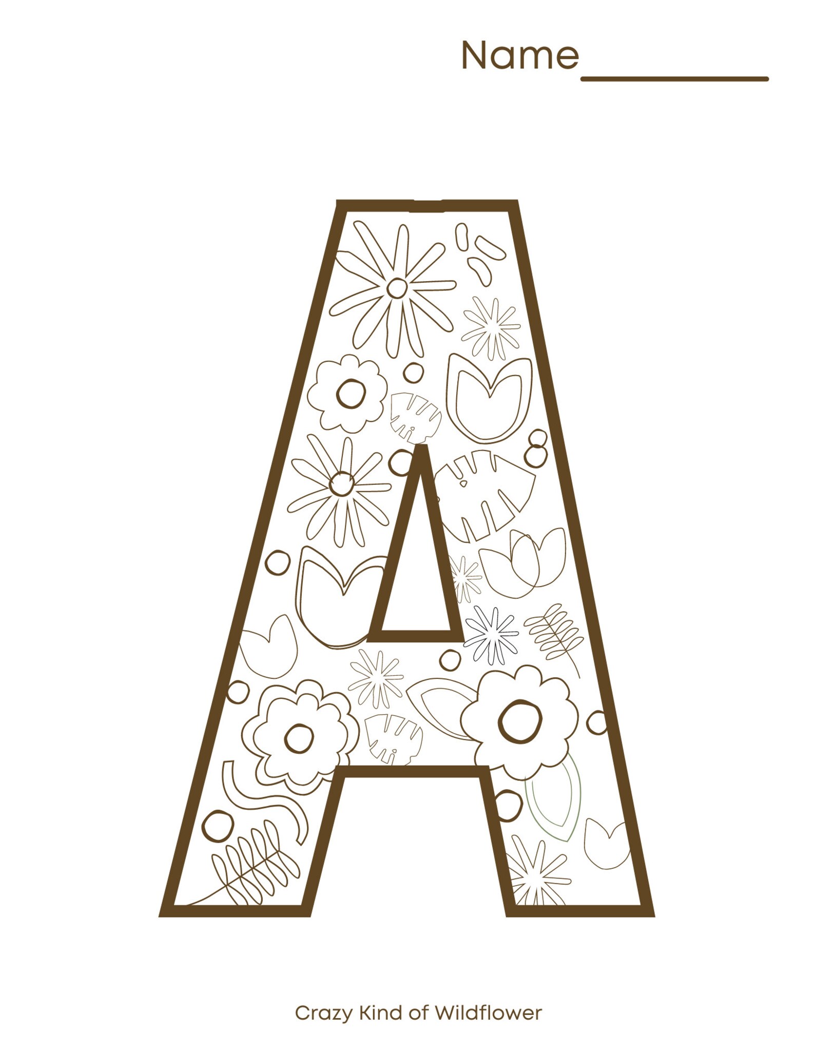 Alphabet Coloring Pages - Etsy