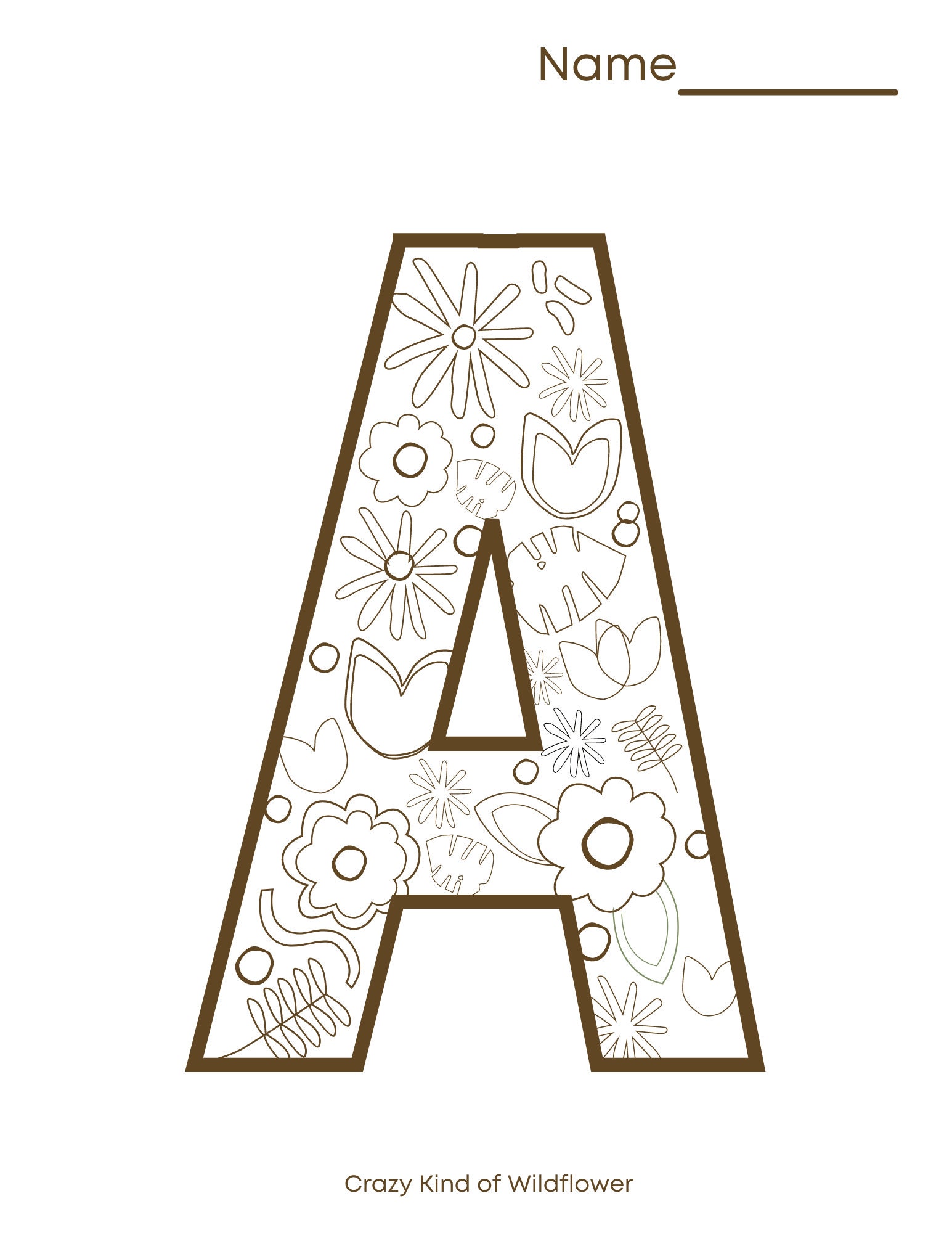 Alphabet Coloring Pages - Etsy